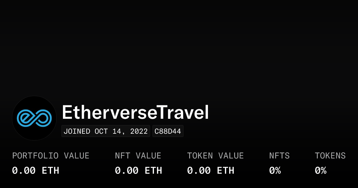 EtherverseTravel - Profile | OpenSea