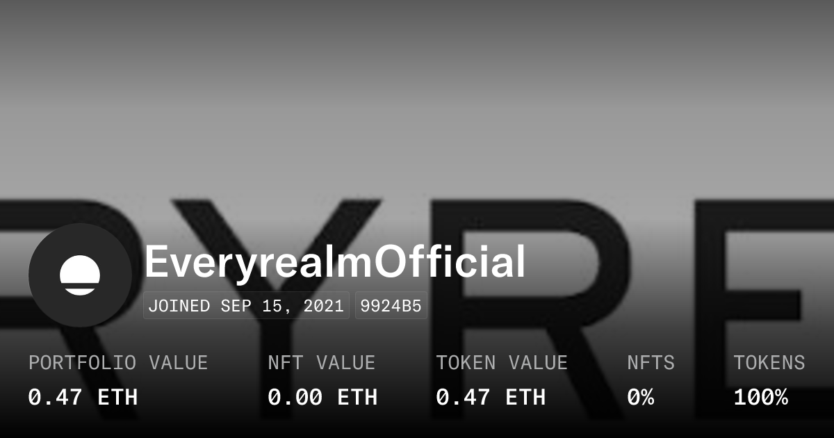 EveryrealmOfficial - Profile | OpenSea