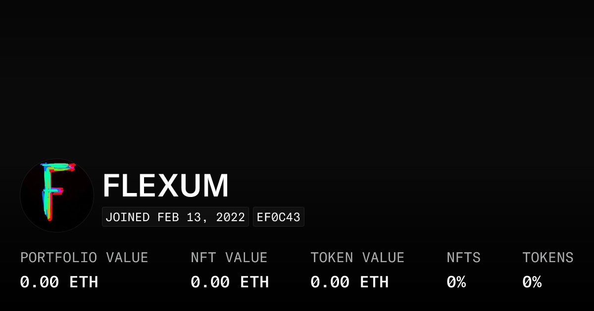 FLEXUM - Profile | OpenSea