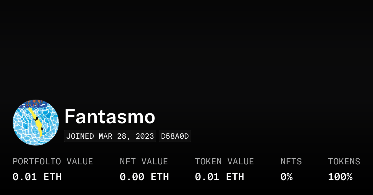 Fantasmo - Profile | OpenSea