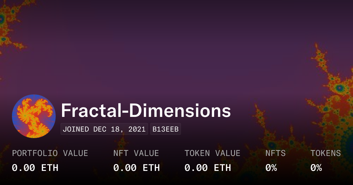 Fractal-Dimensions - Profile | OpenSea