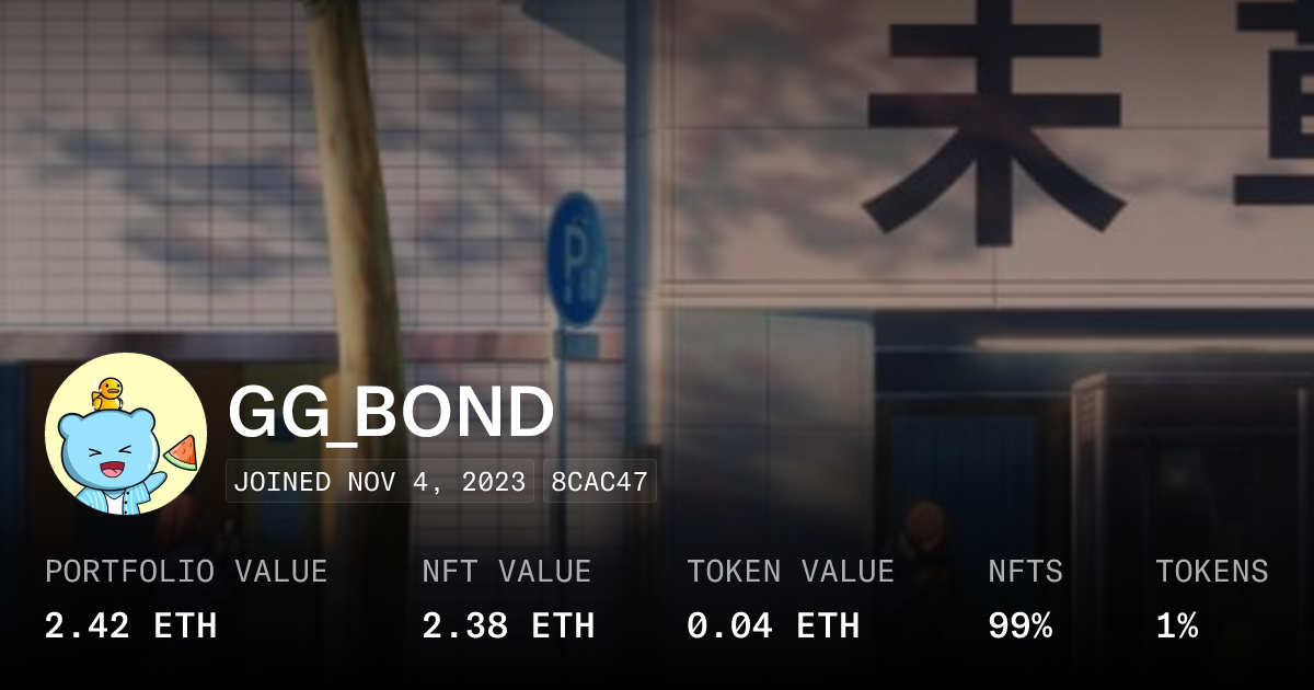 GG_BOND - Profile | OpenSea