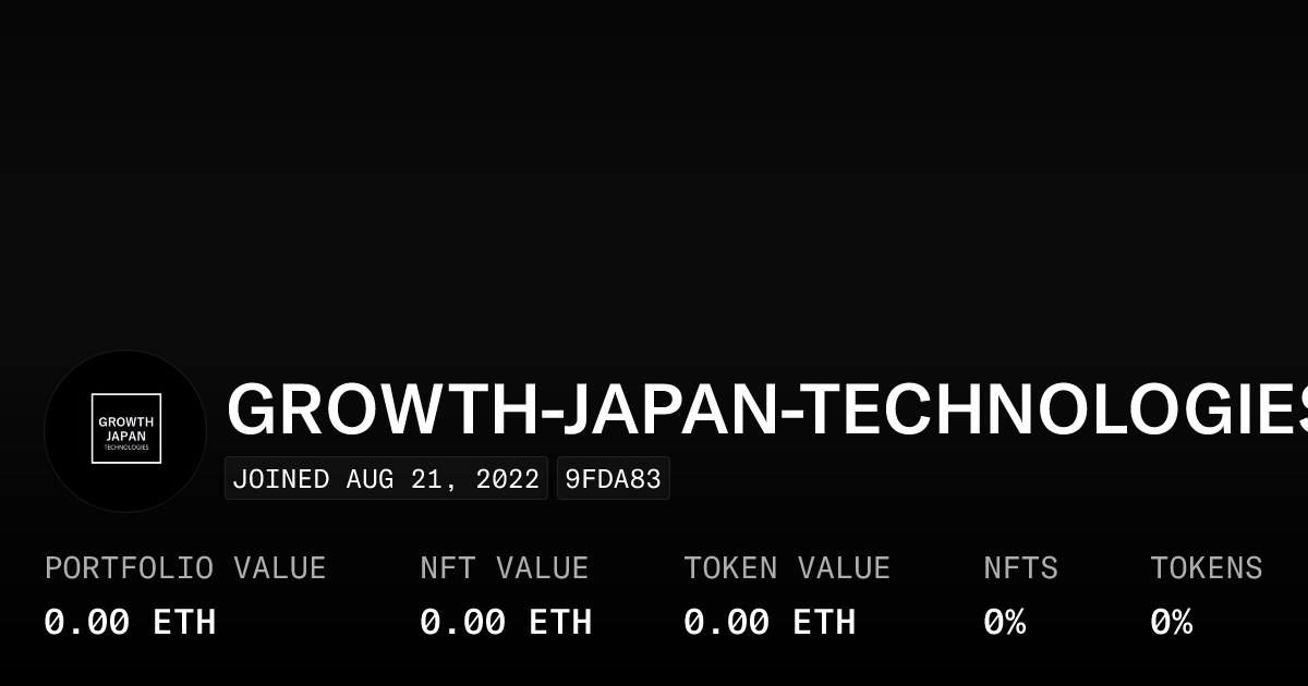 GROWTH-JAPAN-TECHNOLOGIES - Profile | OpenSea