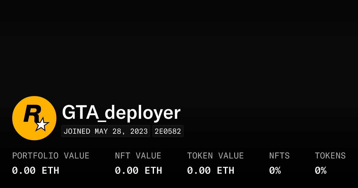 GTA_deployer - Profile | OpenSea