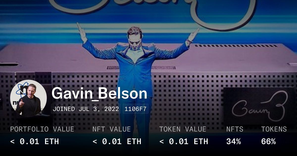 Gavin_Belson - Perfil | OpenSea
