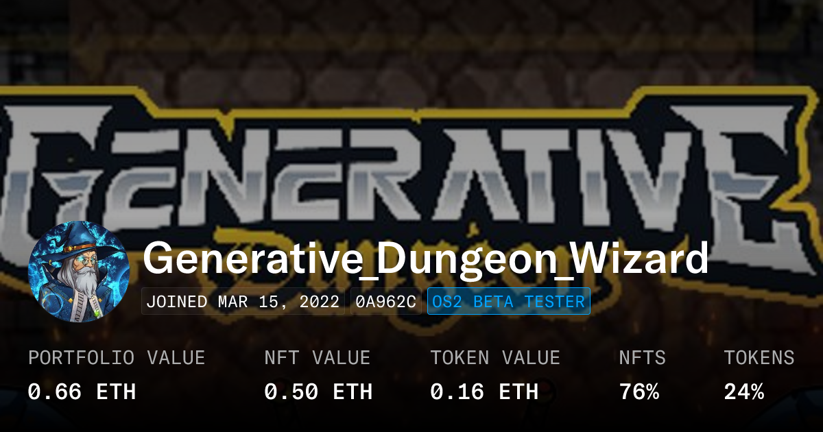 Generative_Dungeon_Wizard - Perfil | OpenSea