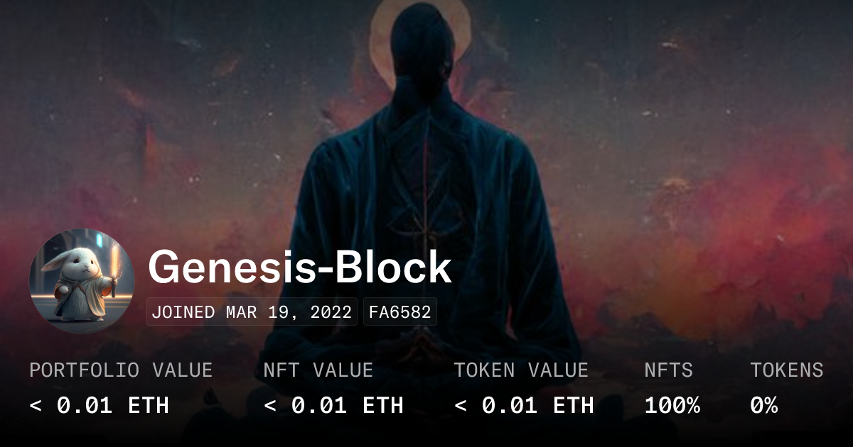Genesis-Block - Profile | OpenSea