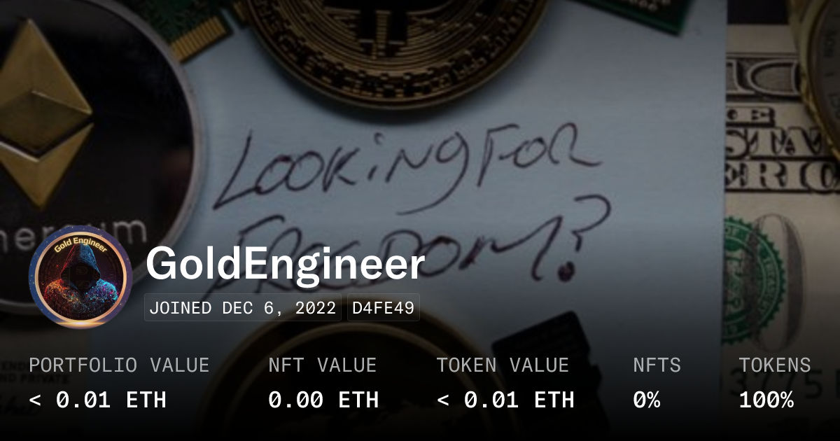 GoldEngineer - Profile | OpenSea