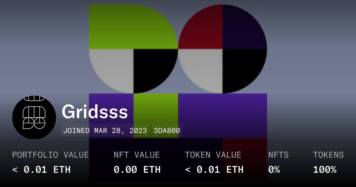 Gridsss - Profile | OpenSea