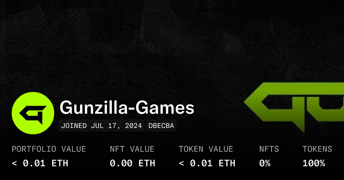 Gunzilla-Games - Profile | OpenSea