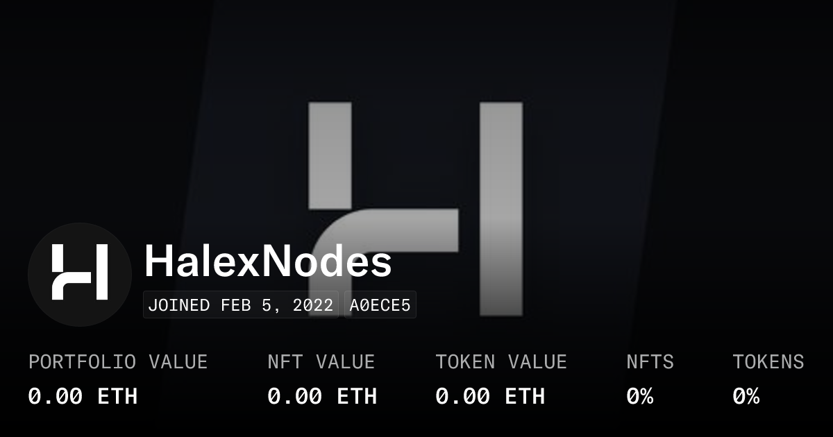 HalexNodes - Profile | OpenSea