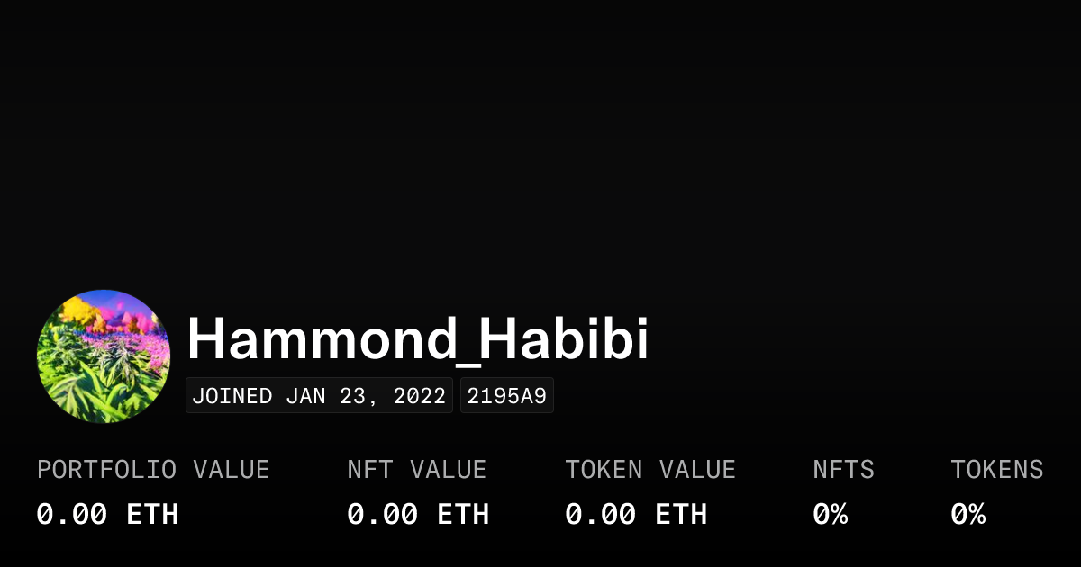 Hammond_Habibi - Profile | OpenSea