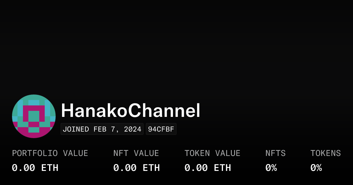 HanakoChannel - Profile | OpenSea