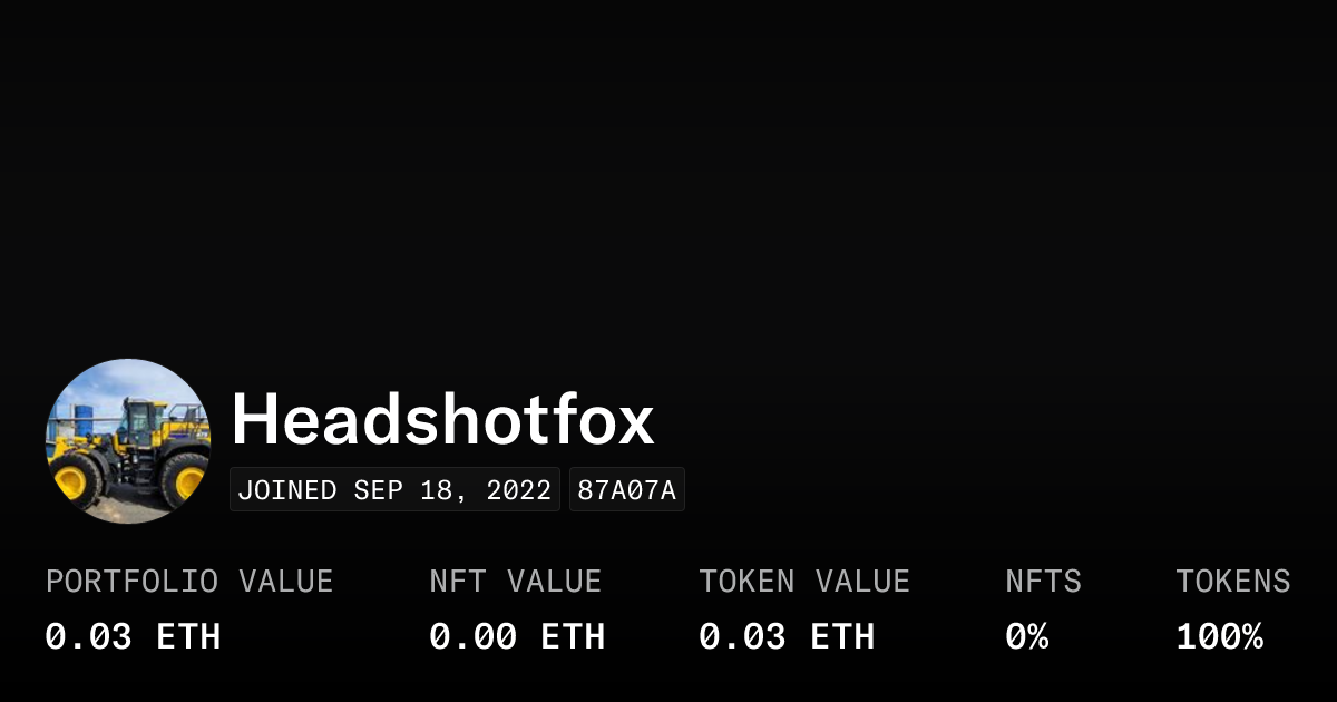 Headshotfox - Profile | OpenSea