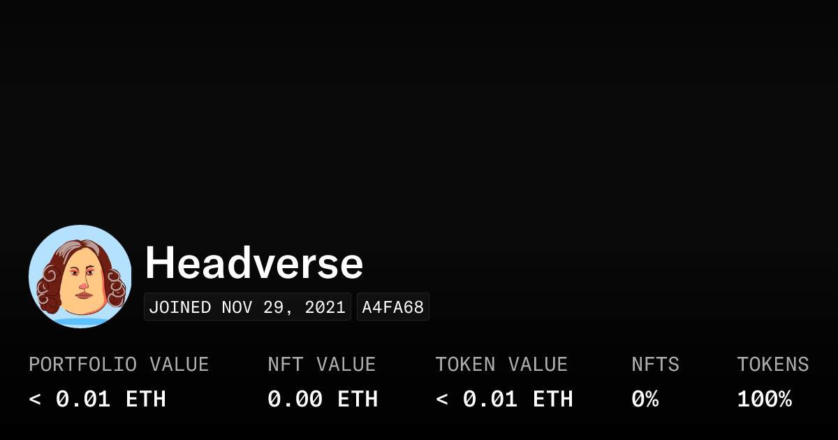 Headverse - Profile | OpenSea