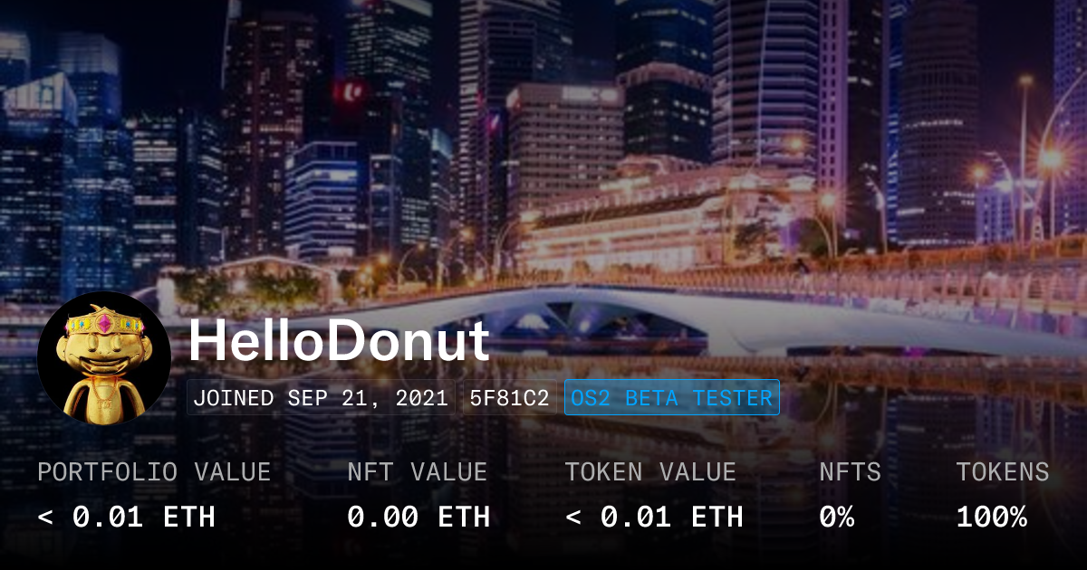 HelloDonut - Profile | OpenSea