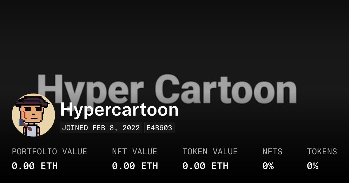 Hypercartoon - Profile | OpenSea