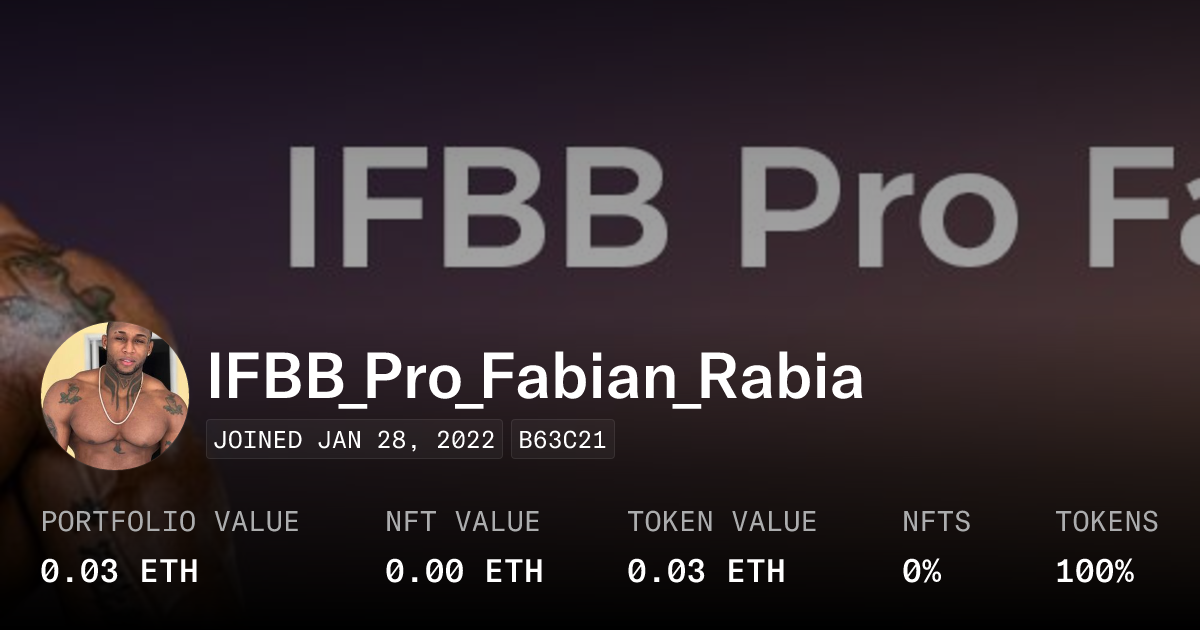 IFBB_Pro_Fabian_Rabia - Profile | OpenSea