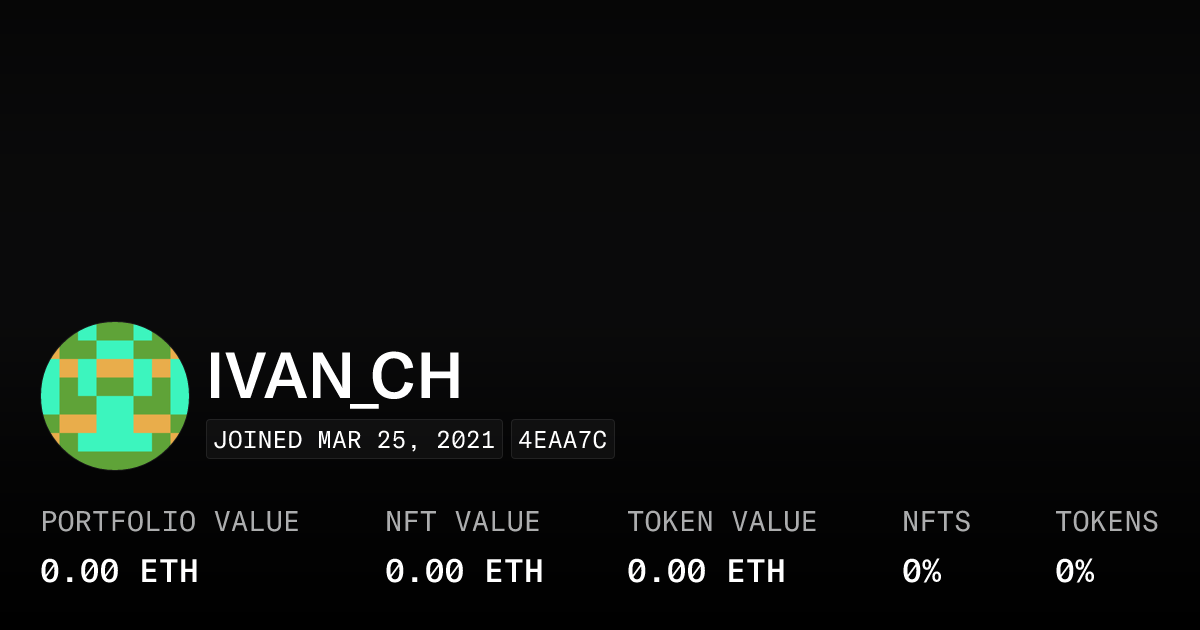 IVAN_CH - Profile | OpenSea