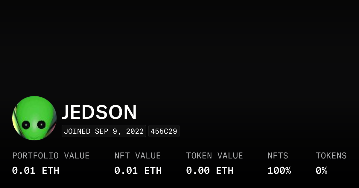 JEDSON - Profile | OpenSea