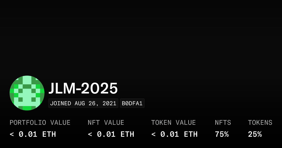 JLM-2025 - Profile | OpenSea