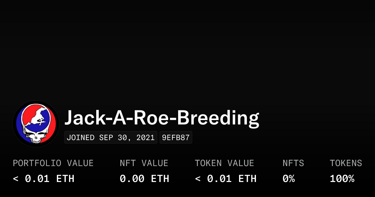 Jack-A-Roe-Breeding - Profile | OpenSea