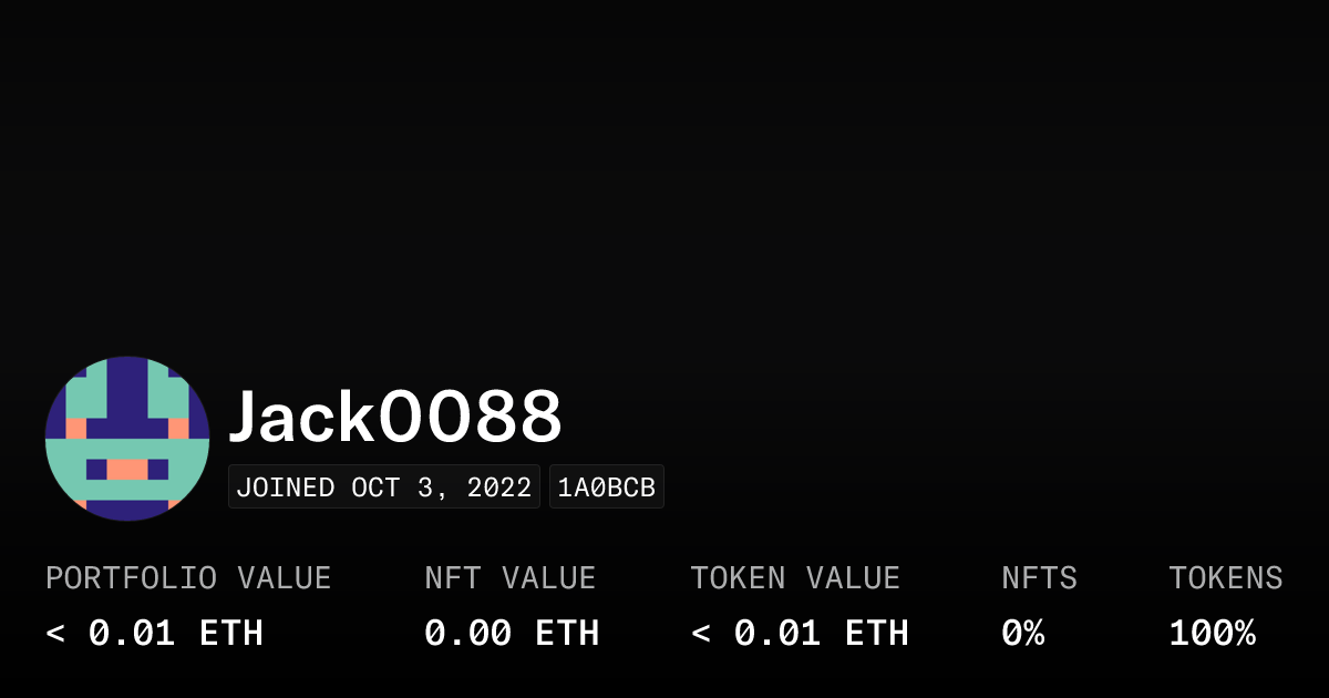 Jack0088 - Profile | OpenSea