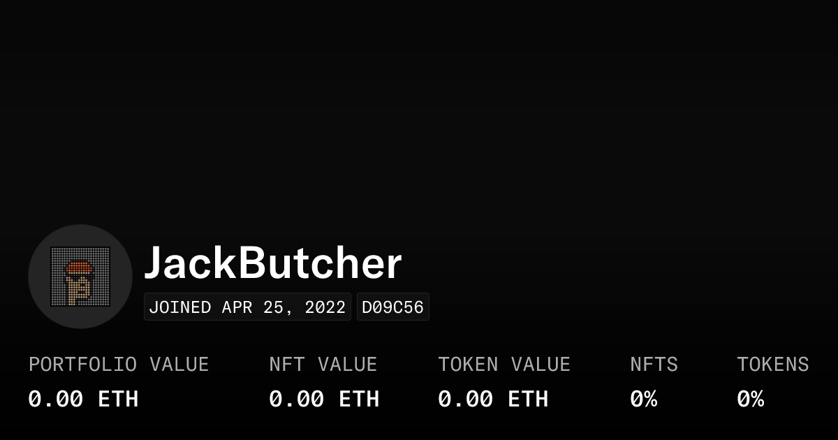 JackButcher - Profile | OpenSea