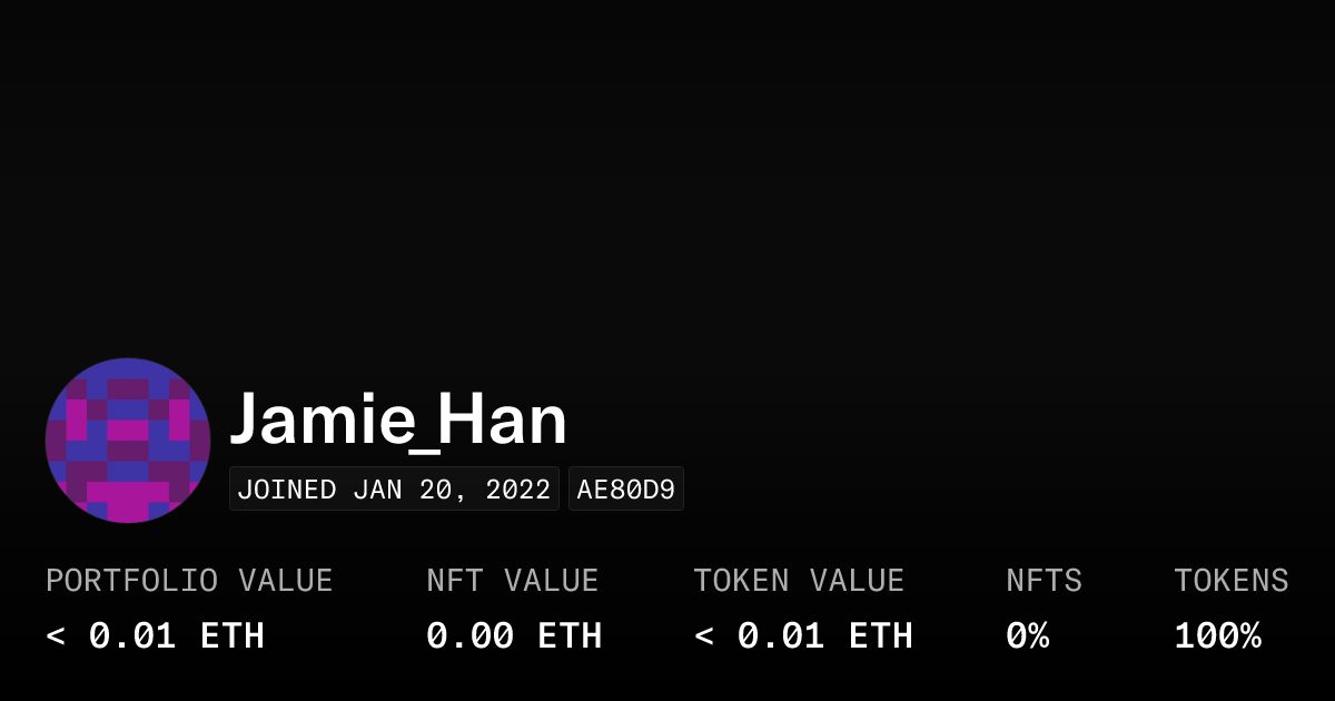 Jamie_Han - Profile | OpenSea