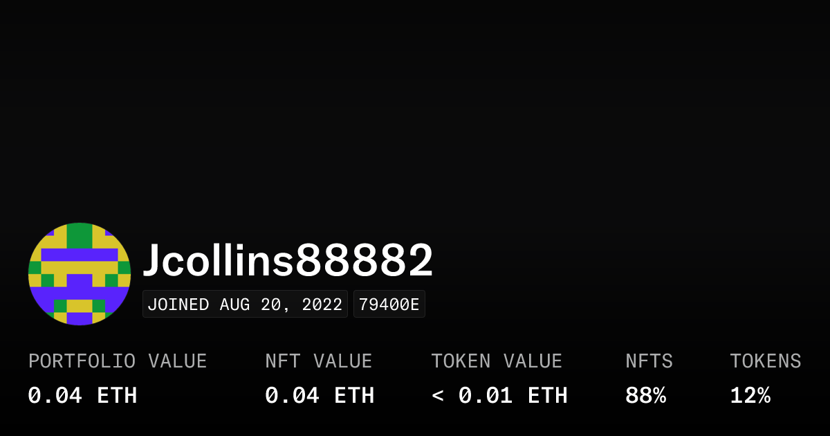 Jcollins88882 - Profile | OpenSea