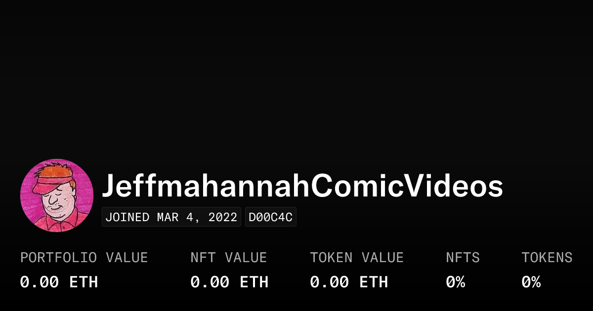 JeffmahannahComicVideos - Profile | OpenSea