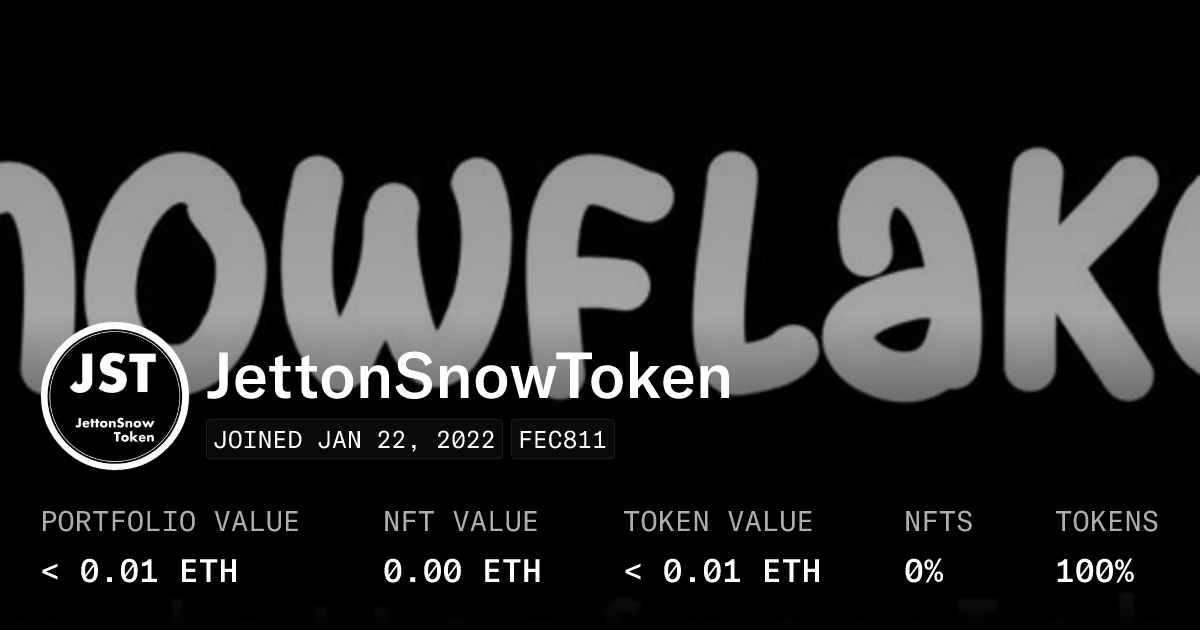 JettonSnowToken - Profile | OpenSea