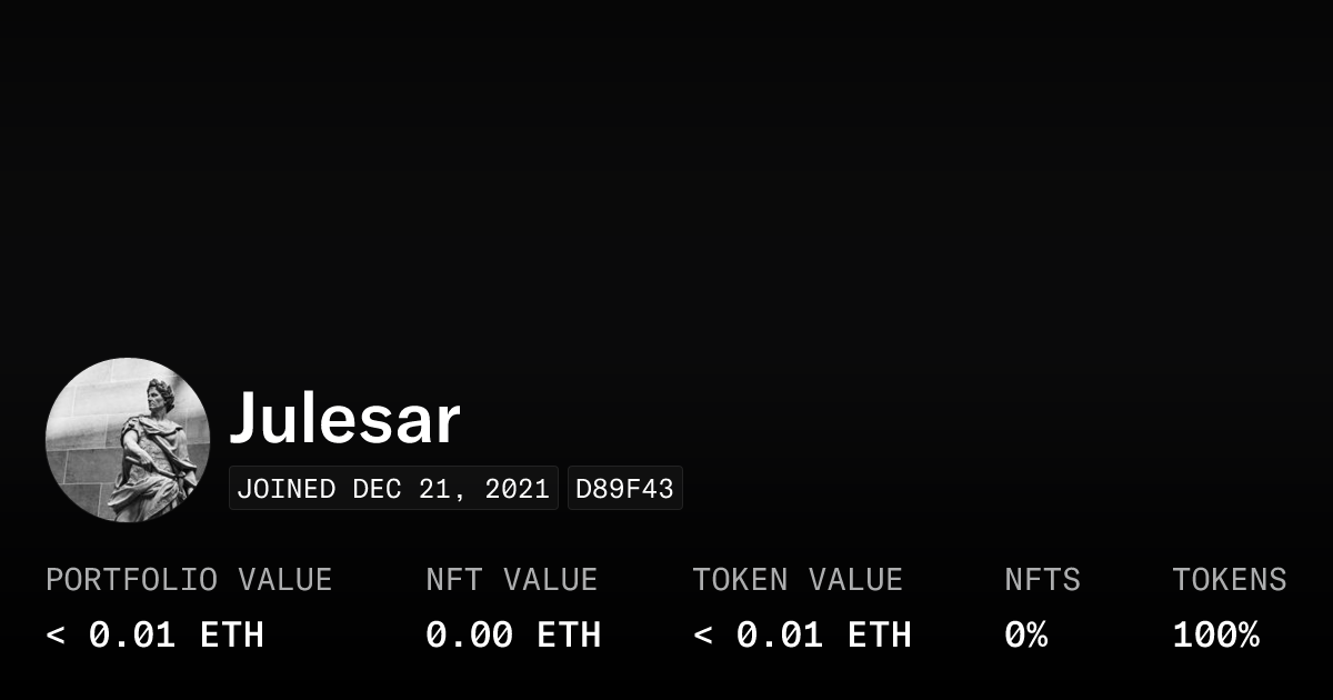 Julesar - Profile | OpenSea