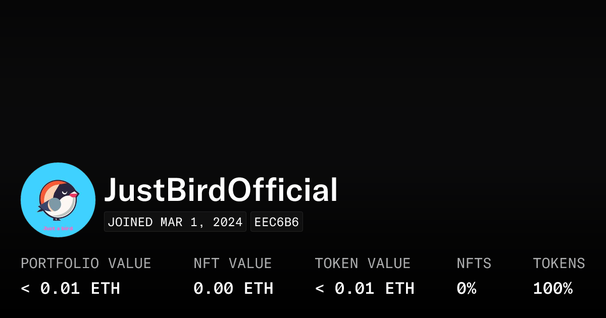 JustBirdOfficial - Profile | OpenSea
