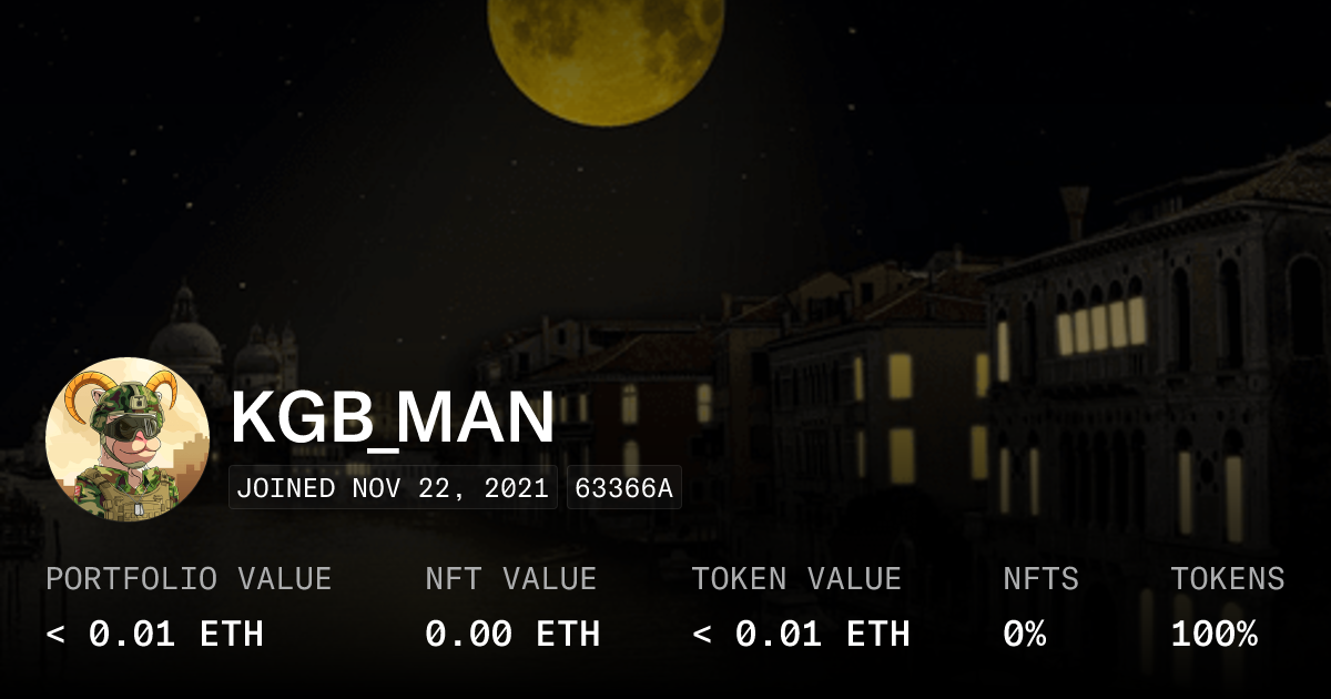 KGB_MAN - Profile | OpenSea