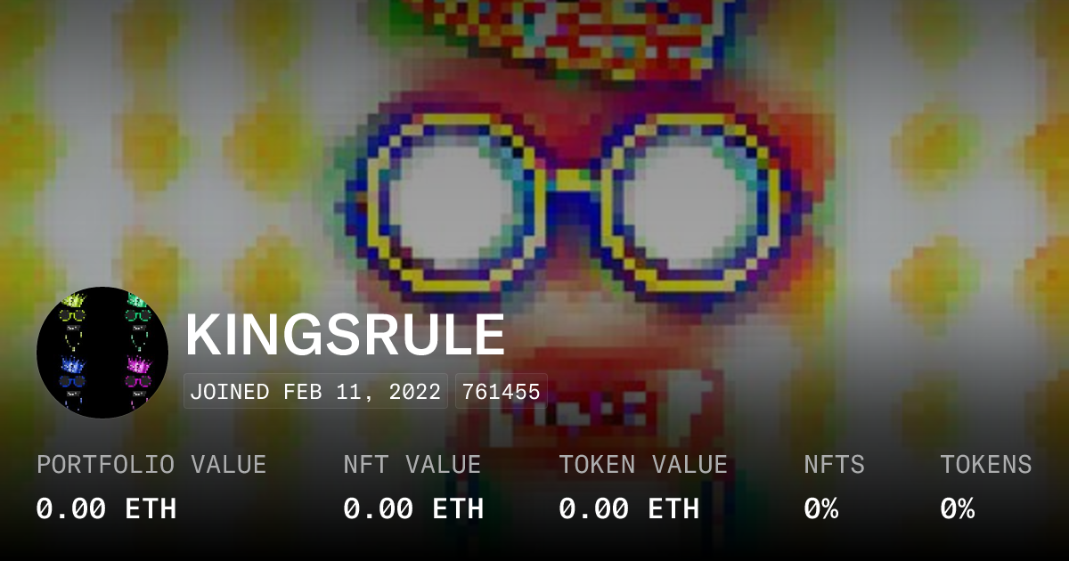 KINGSRULE - Profile | OpenSea
