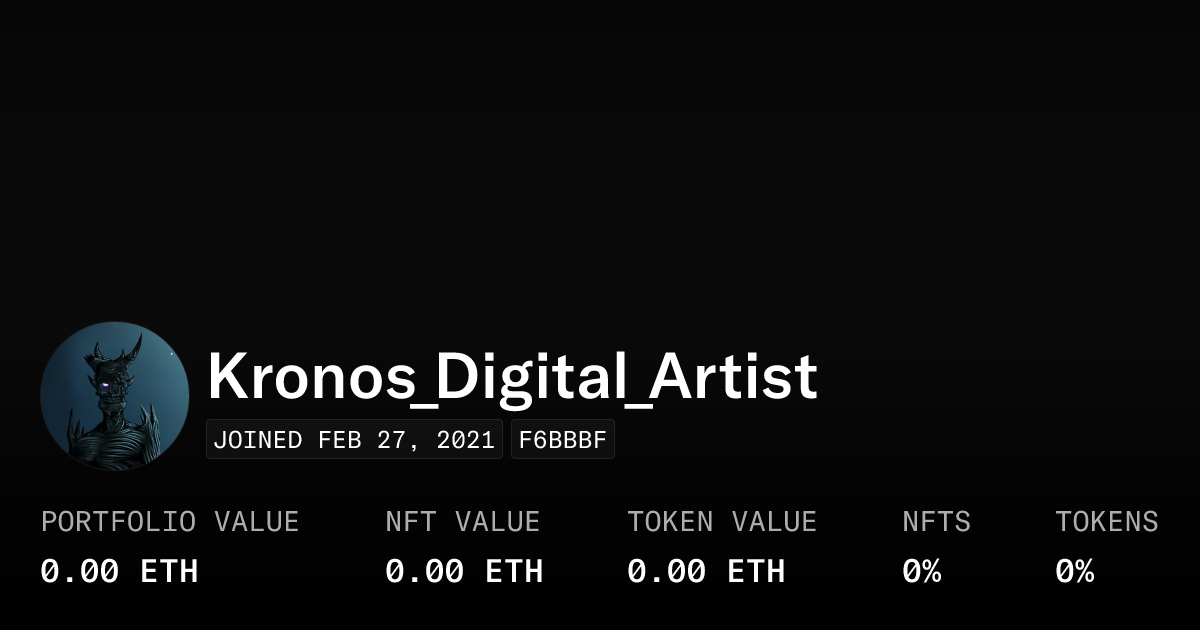 Kronos_Digital_Artist - Profile | OpenSea