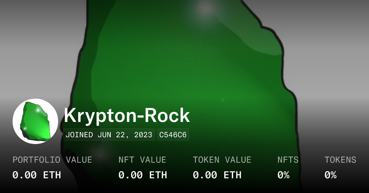 Krypton-Rock - Profile | OpenSea