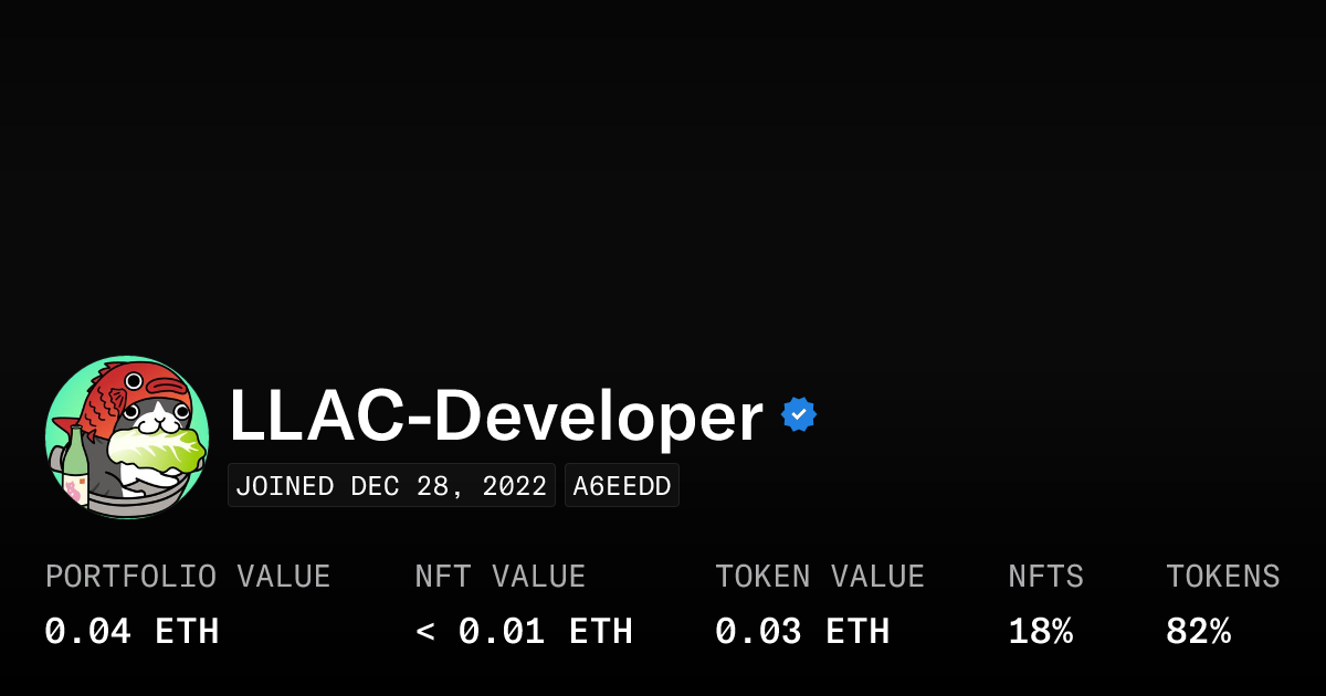 LLAC-Developer - Profile | OpenSea