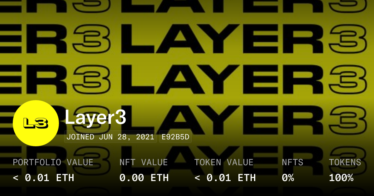 Layer3 - Profile | OpenSea