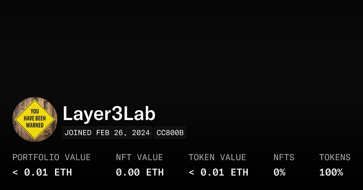 Layer3Lab - Profile | OpenSea