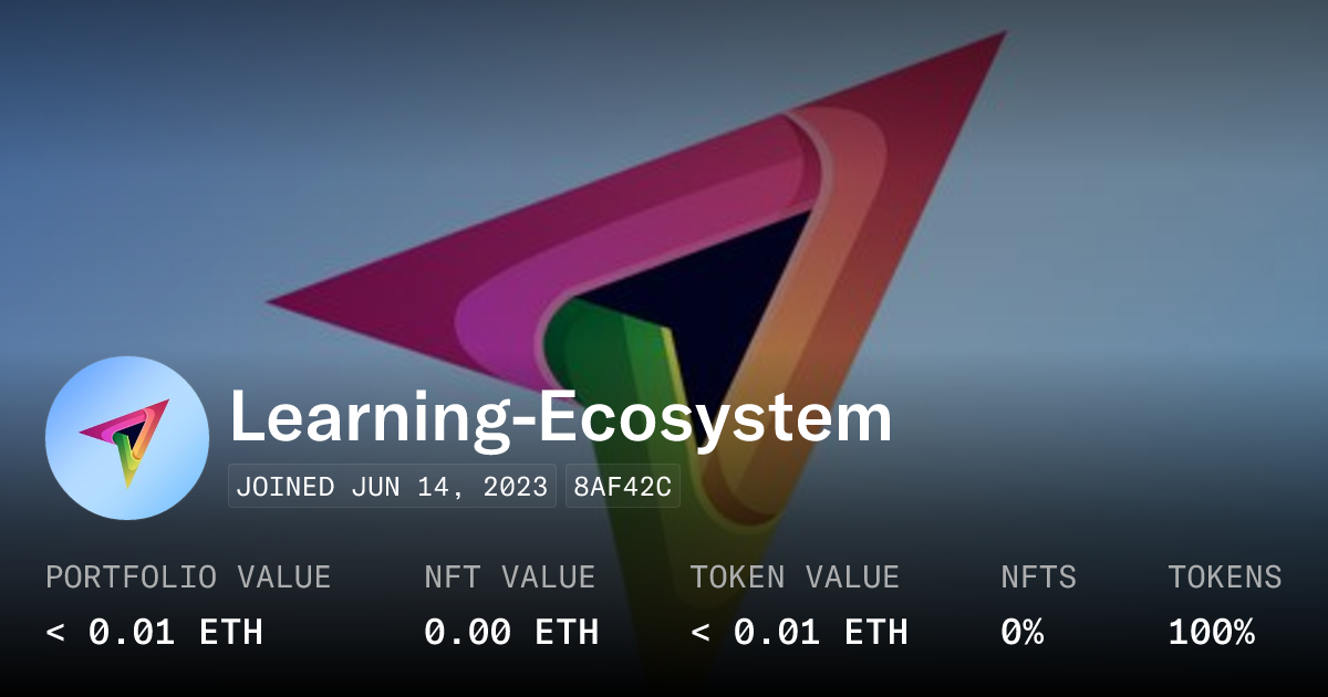 Learning-Ecosystem - Profile | OpenSea
