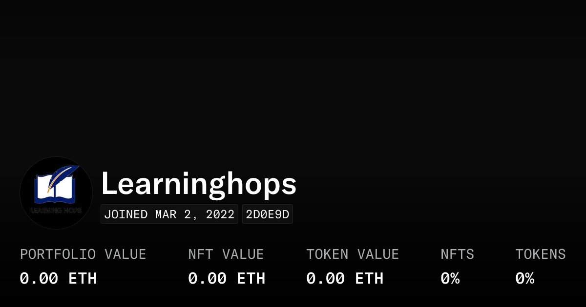 Learninghops - Profile | OpenSea