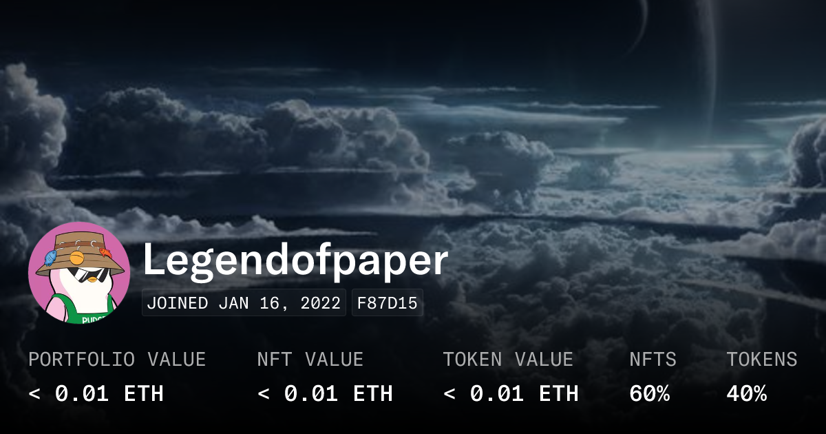 Legendofpaper - Profile | OpenSea