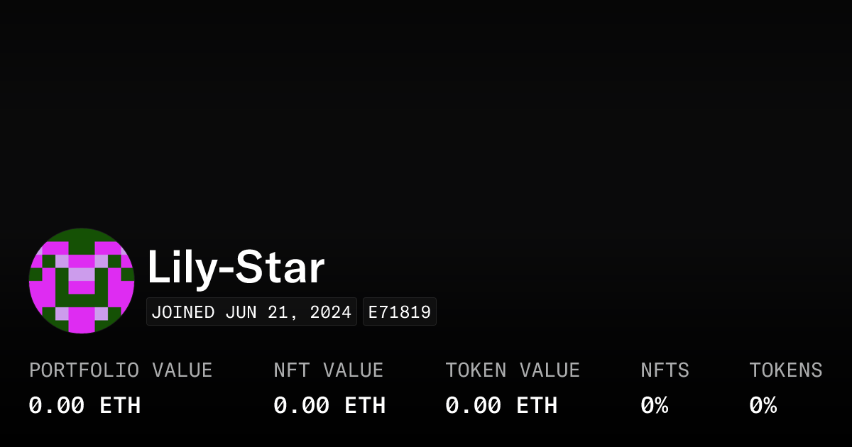 Lily-Star - Profile | OpenSea