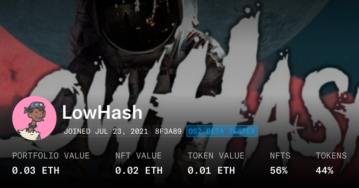LowHash - Perfil | OpenSea