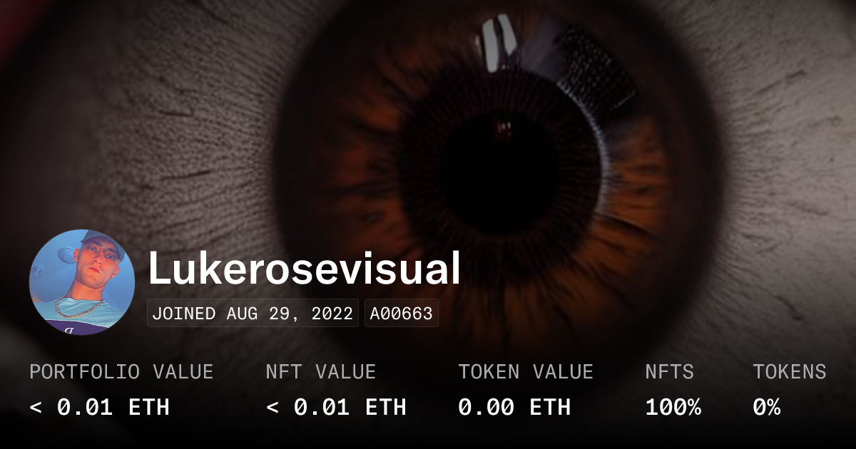 Lukerosevisual - Profile | OpenSea