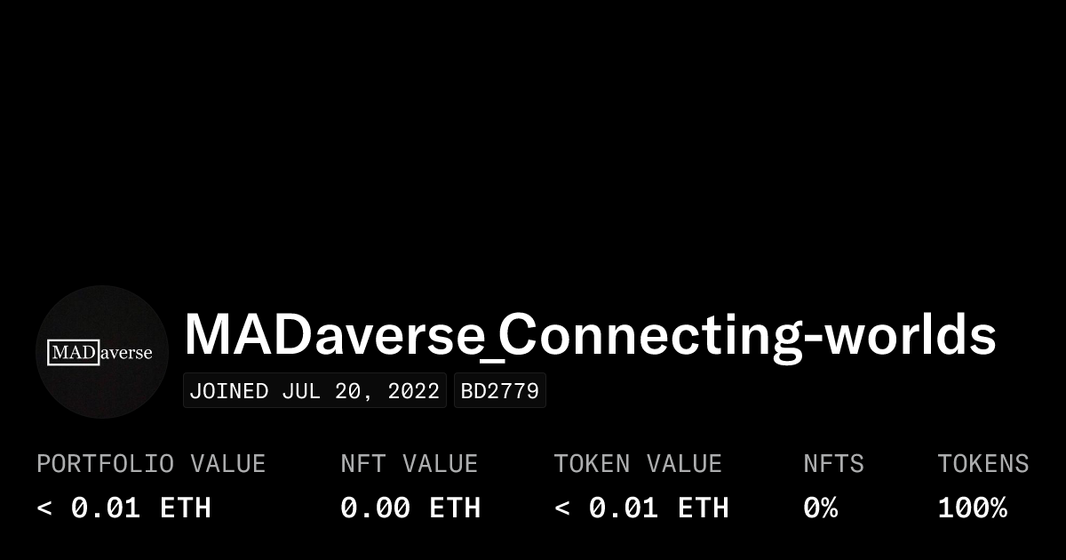 MADaverse_Connecting-worlds - Profile | OpenSea