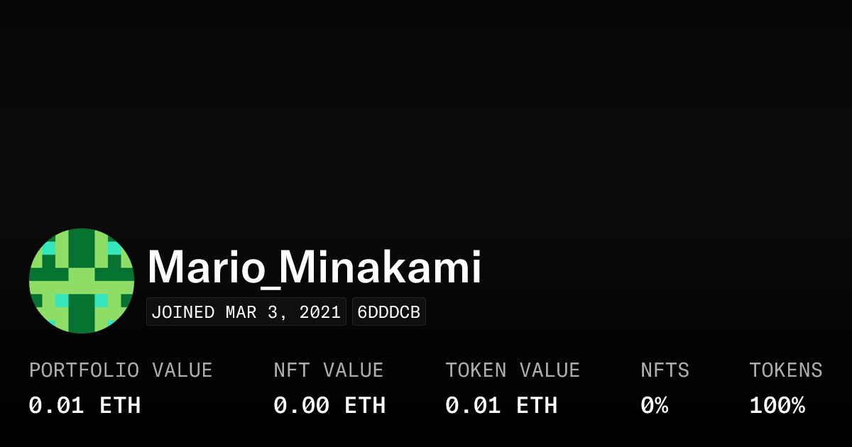 Mario_Minakami - Profile | OpenSea