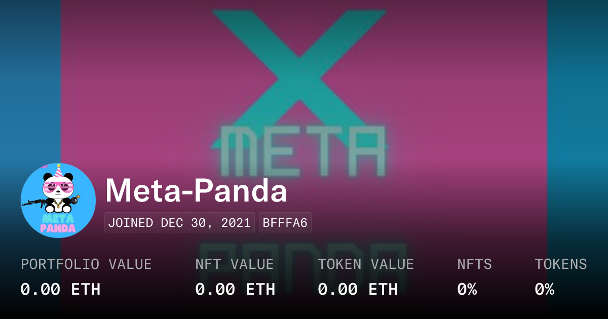 Meta-Panda - Profile | OpenSea